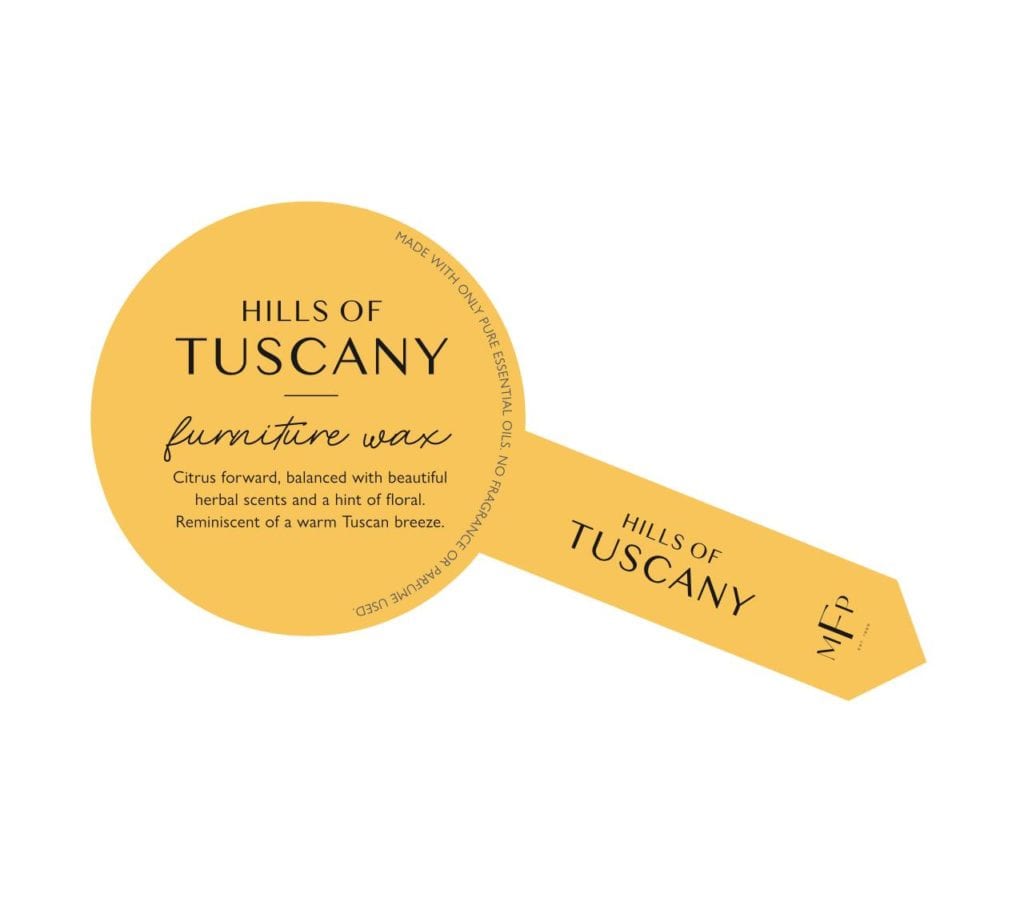 Fusion Mineral Paint Clear Wax Scented Hills of Tuscany - Painted